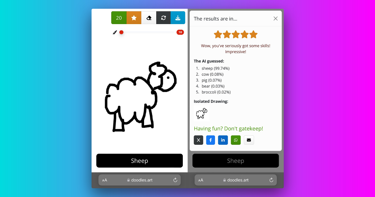 Doodle and our AI will rate you! | Doodles.art